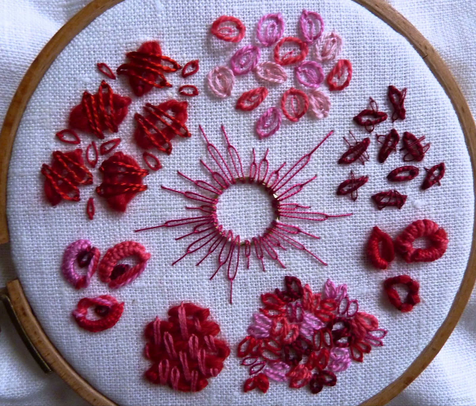 Textile Explorations: TAST 2012 - Detached Chain Stitch