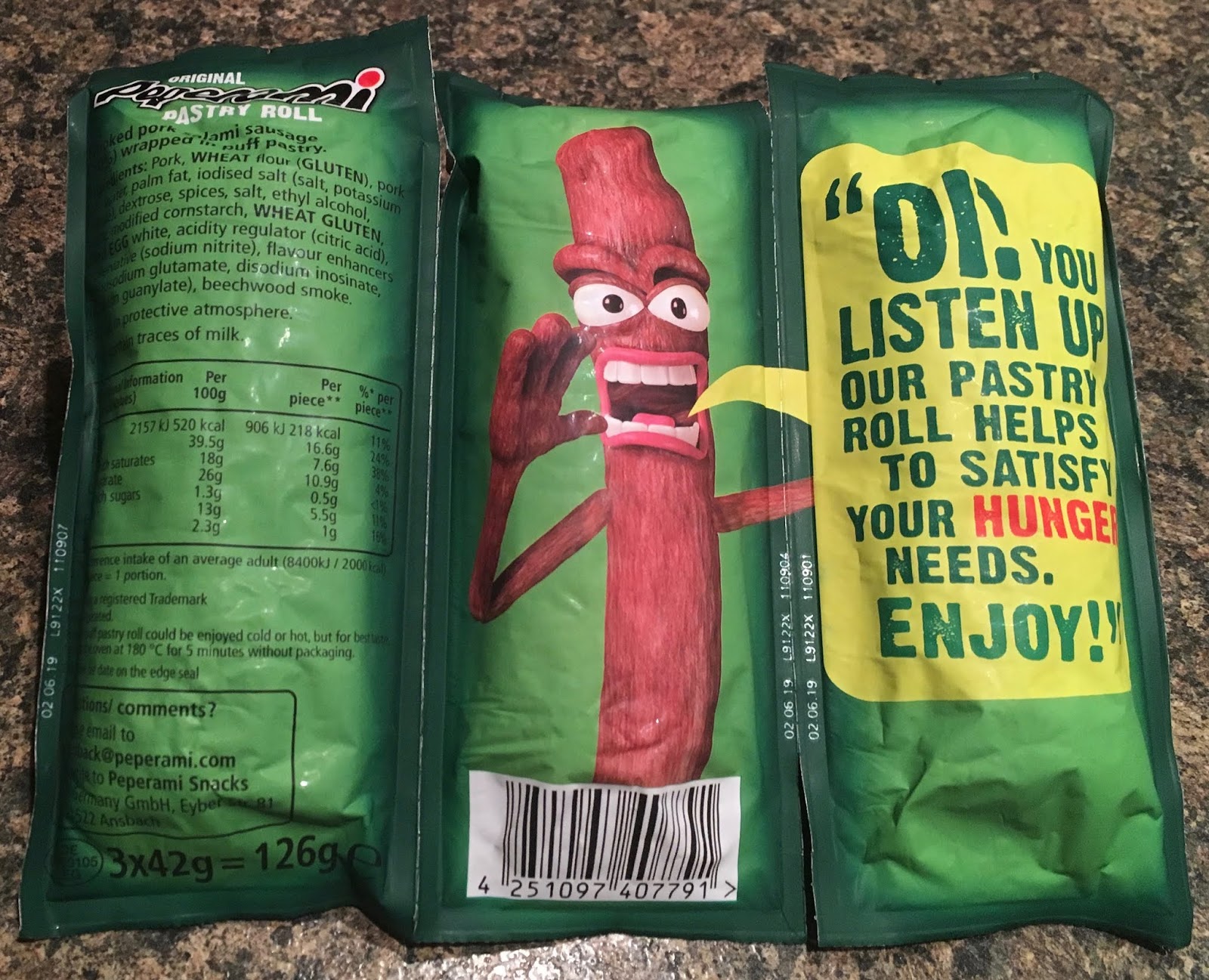 FOODSTUFF FINDS: Original Peperami Pasty Rolls (Asda) By @cinabar