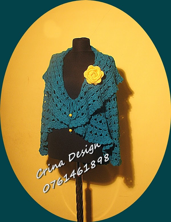 Articole crosetate cu suflet: Bolerou crosetat "Cristina"