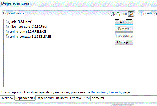 Simply Basics: Adding dependencies for Spring and Hibernate