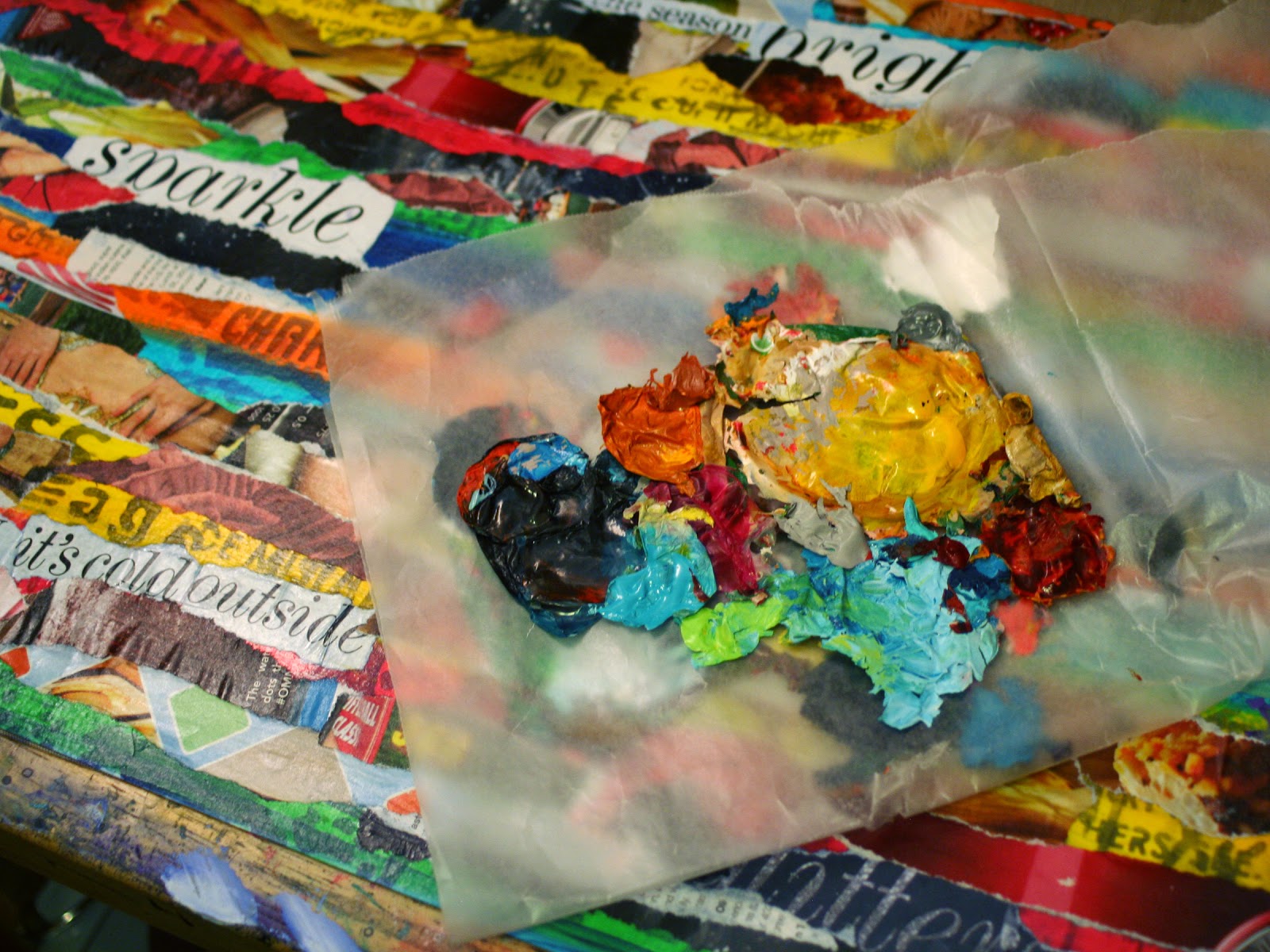 StencilGirl Talk: Stenciled Magazine Collage