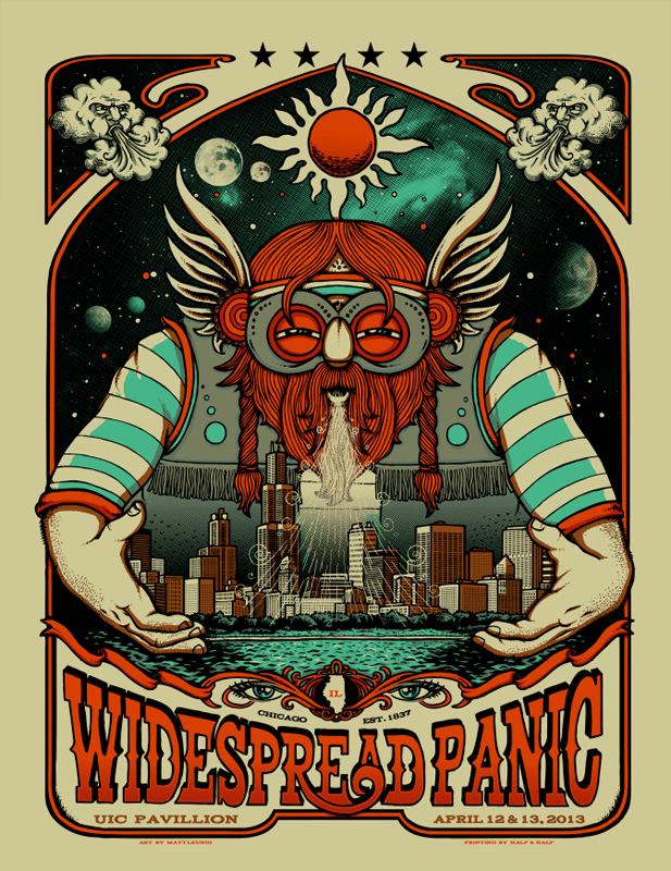INSIDE THE ROCK POSTER FRAME BLOG: Widespread Panic & Snow.Down Posters ...