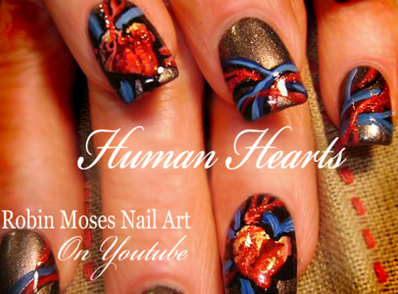 Nail Art by Robin Moses: Anti-Vaentine's Day Nail Art Design Ideas ...