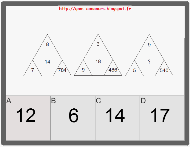 QCM-CONCOURS-GRATUITS: Test de logique 09