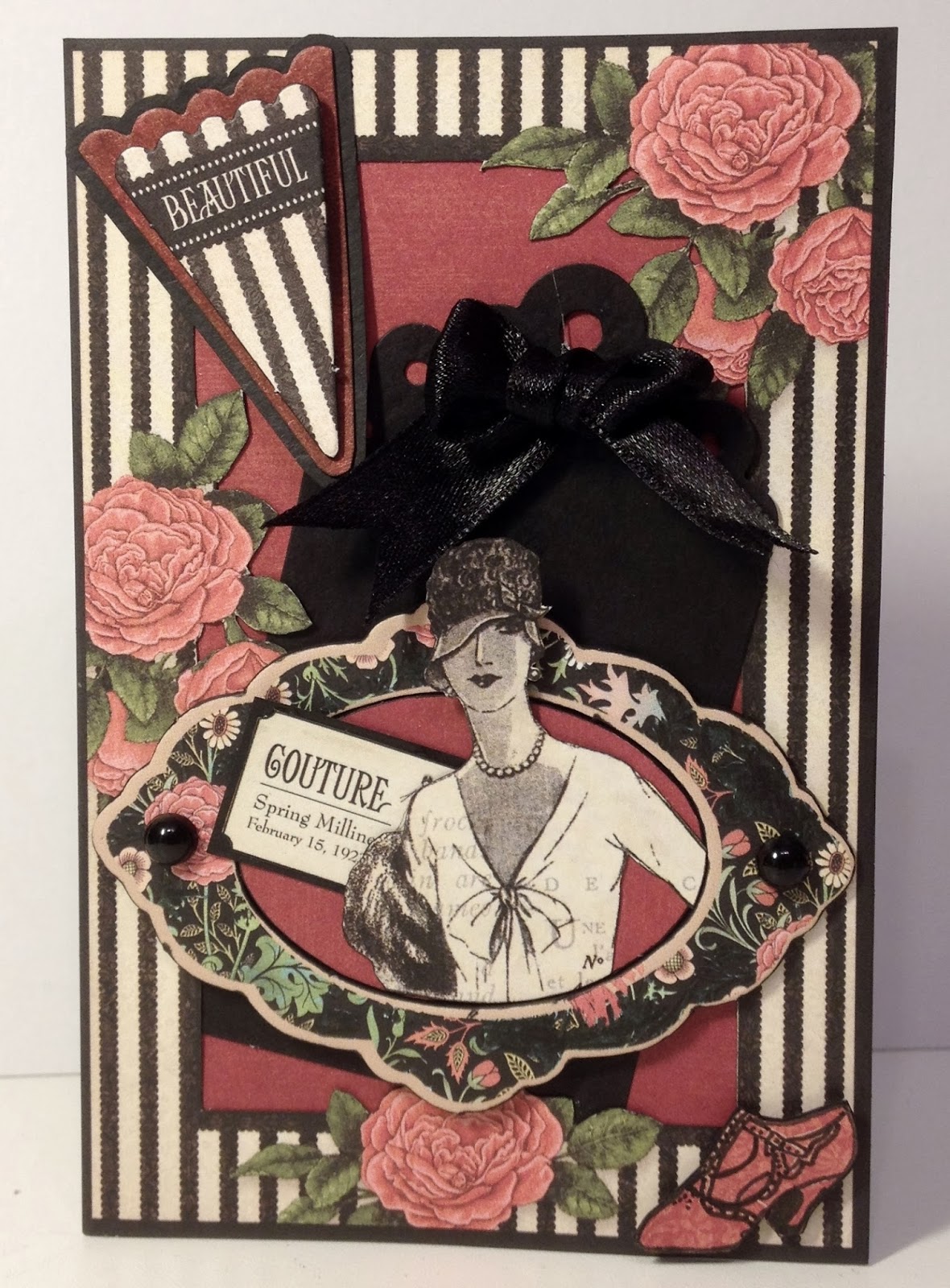 Graphic 45 Couture 6 x 4 card - G45 Design team project | annes ...