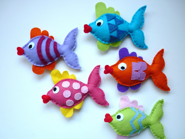 The Colorful White: Colorful Fish Craft