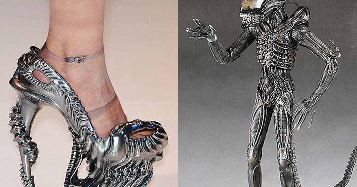 The London Blog: McQueen HR Giger Alien Inspired Heels