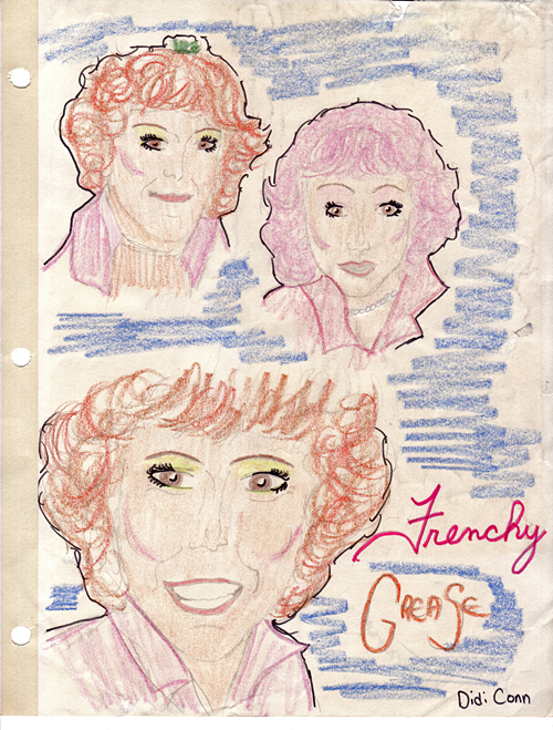 Grease Frenchy Drawing