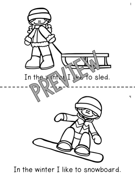 Emily Jane Creates: JANUARY NO PREP KINDERGARTEN PACKET-OVER 100 PAGES!