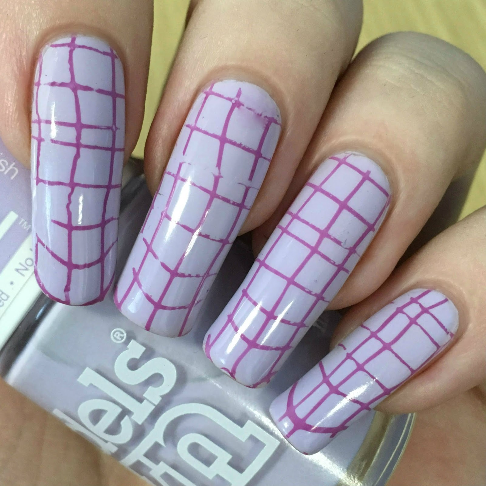 A Certain Becca Nails: Skewed Squares (Nicole Diary Stamping Plate ND110)