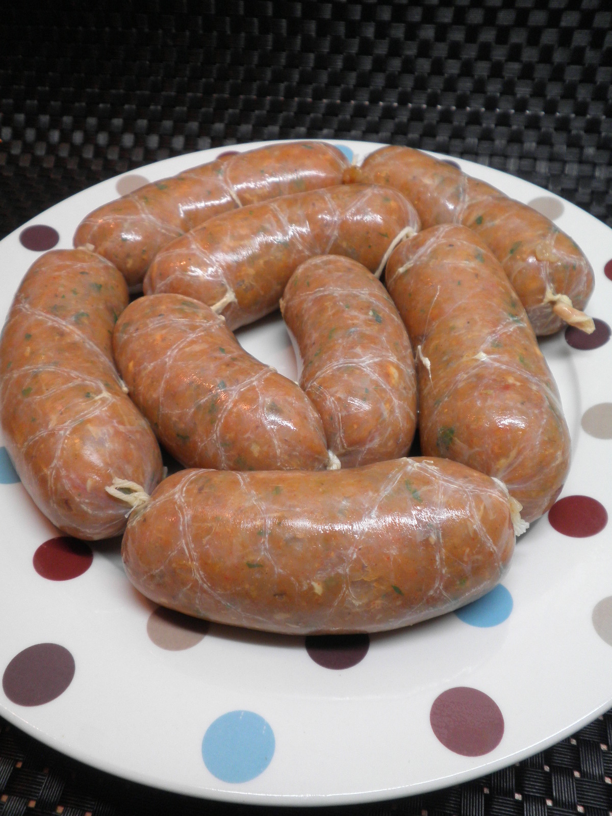 Tocinito de Cielo: Chorizos caseros de pollo