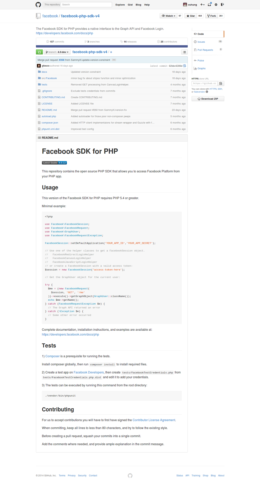 Open Source Development Misc.: Size of Facebook's source code
