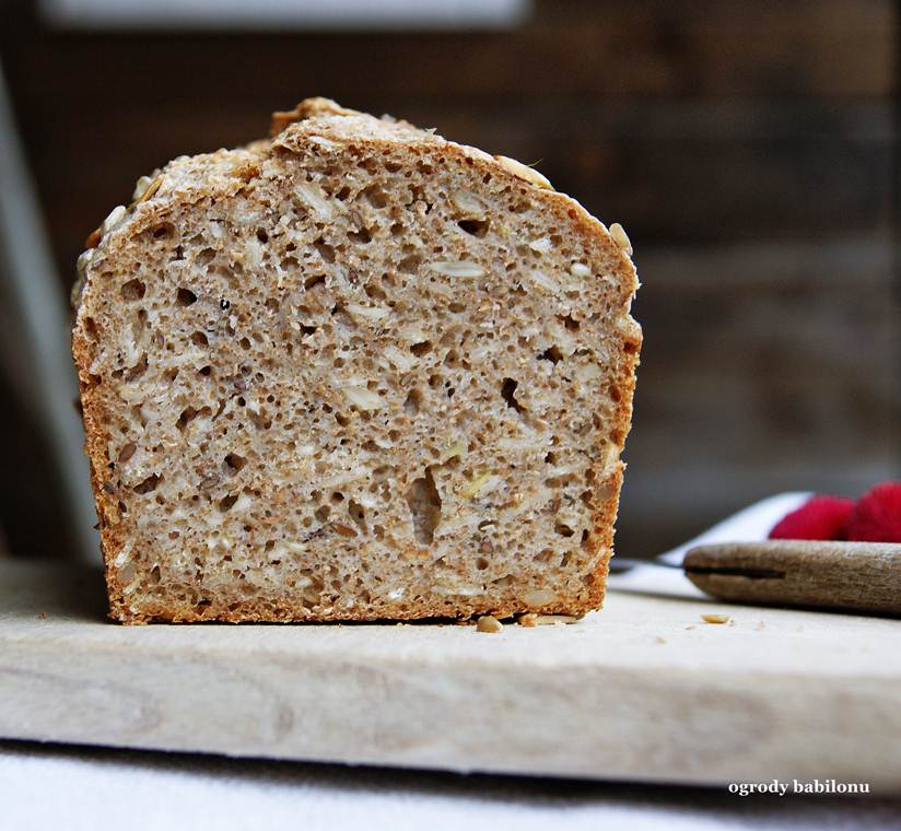 ogrody babilonu: chleb pszenny razowy bez zagniatania