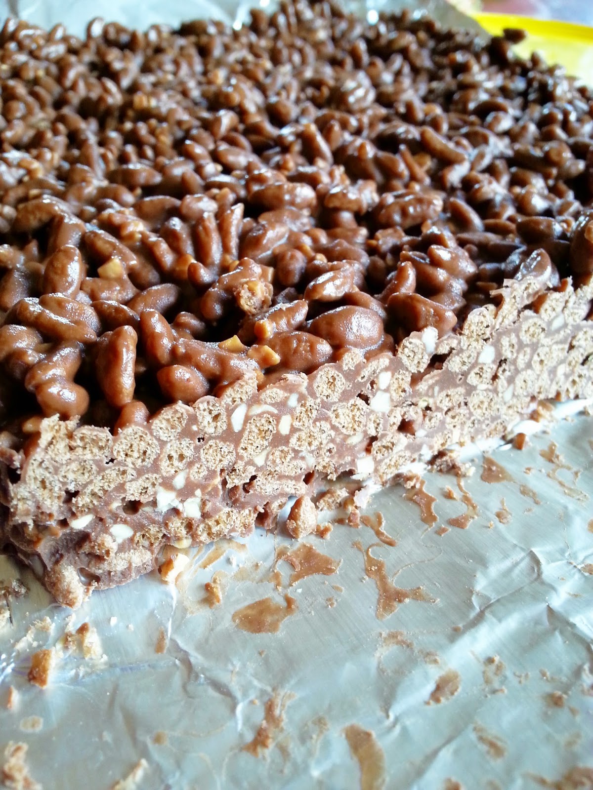 Resepi Bubble Rice Choco Bar Rangup, Sedap Dan Mudah