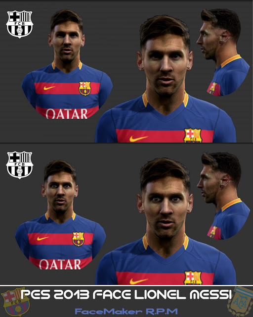 PES 2013 Lionel Messi Face 2016 Update | PESWORDS
