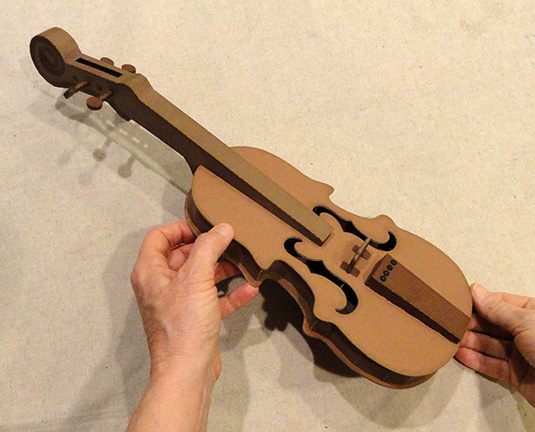 Needles 'n' Knowledge: Violin 3D Form