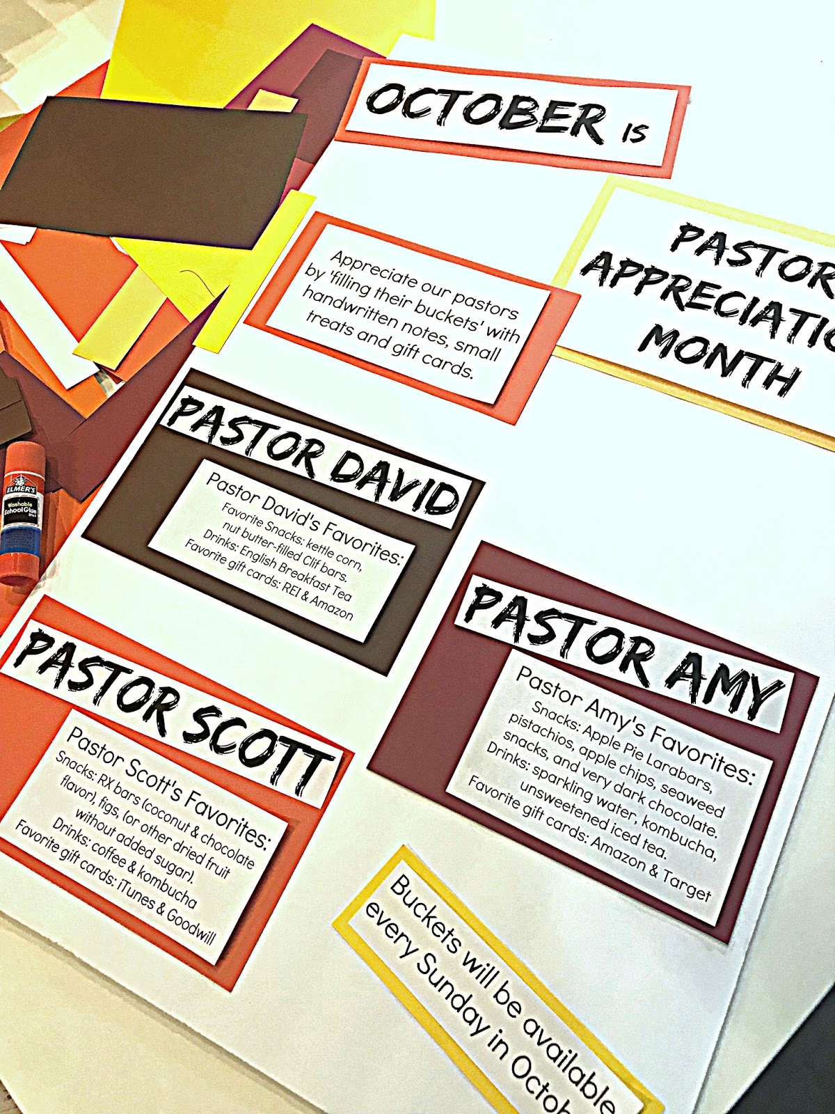 michelle paige blogs: Pastor Appreciation Bucket Idea