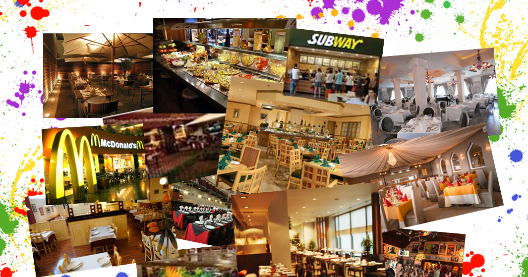 SERVICIOS GASTRONÓMICOS : COLLAGE DE "TIPOS DE RESTAURANTE"