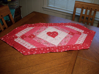 Craizee Corners: Valentine Table Runner & Where I'll Be