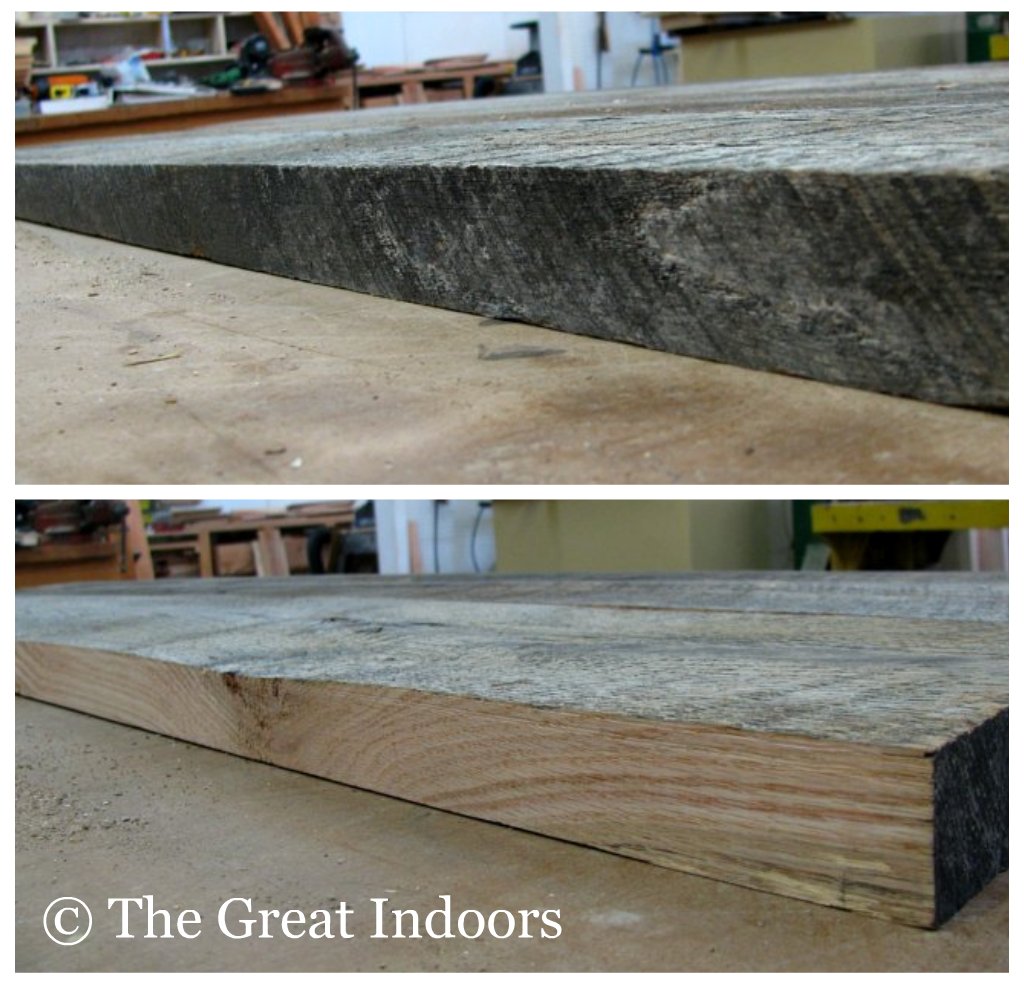 The Great Indoors: Our Reclaimed Barnwood Table