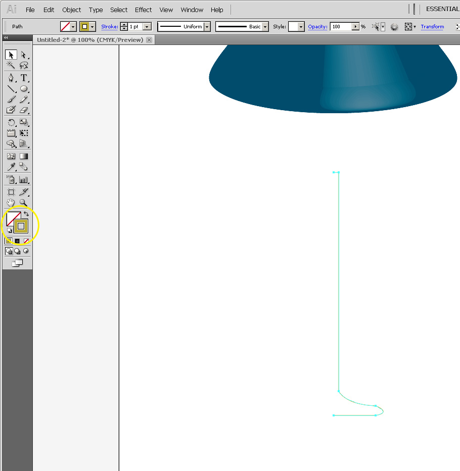 Queen of Graphics: Tutorial: How to do a 3D Table Lamp in Illustrator