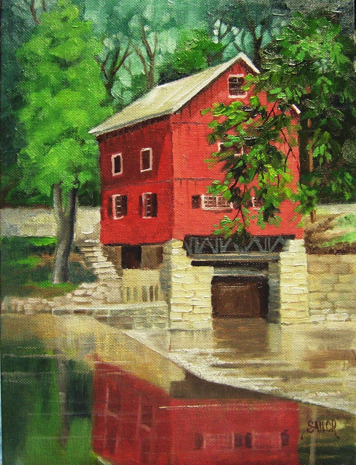 Barb's Daily Creations: The Indian Mill on the Sandusky River