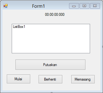 Membuat StopWatch Dengan Visual Studio 2012 | Tajak Meurunoe