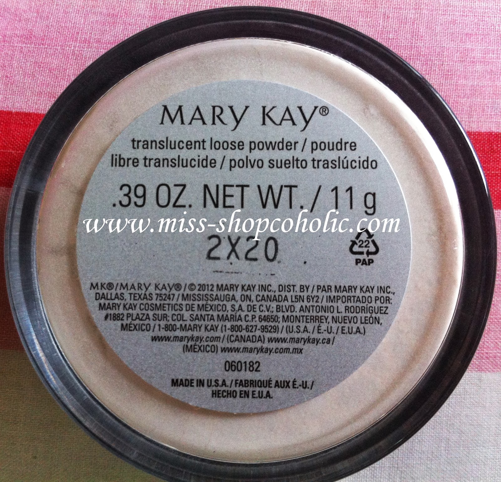 Miss Shopcoholic: Review: Mary Kay Translucent Loose Powder