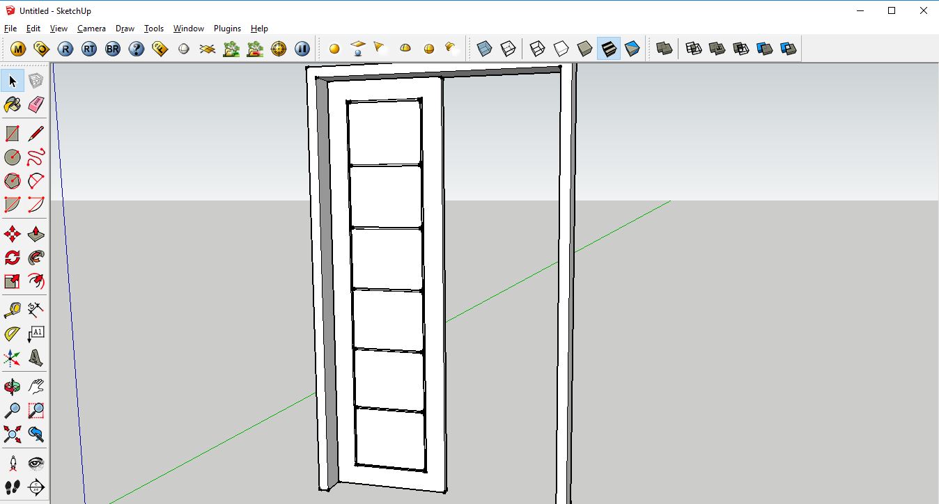 Cara membuat Pintu 2 Daun menggunakan Sketchup | Belajar Sketchup