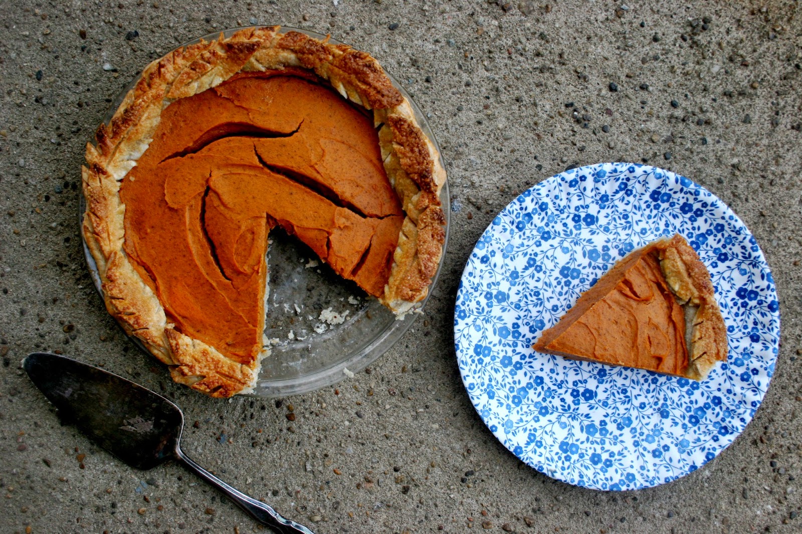 Nothing in the House: Sweet Potato Pie with Cornmeal Crust