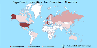 Ph.D. Natalia Petrovskaya: SIGNIFICANT LOCALITIES FOR SCANDIUM MINERALS