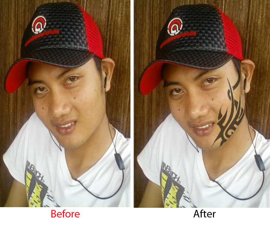 Photoshop Tutorials: How to Create Realistic Tattoo on Face With Photoshop