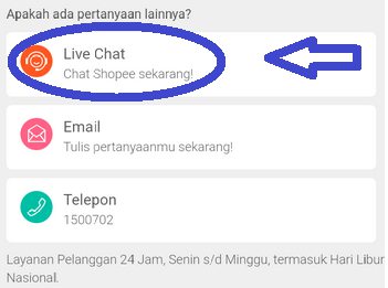 Cara Live Chat Cs Shopee 24 Jam | Pusat Bantuan Shopee - Raliashop