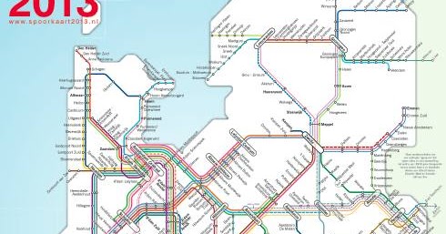 Maximizing Progress: NL Railmap ~ Beck-style View of Dutch Trains!