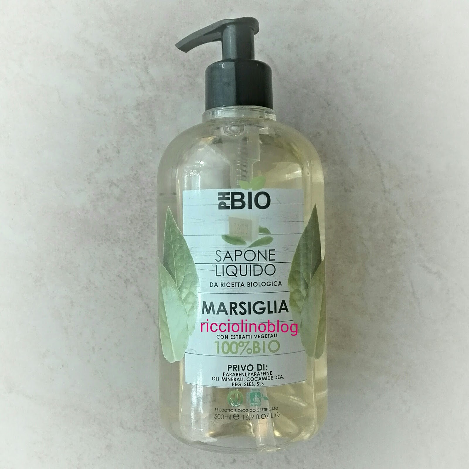 ricciolinoblog: SAPONE LIQUIDO MARSIGLIA - PHBIO (LIDL)