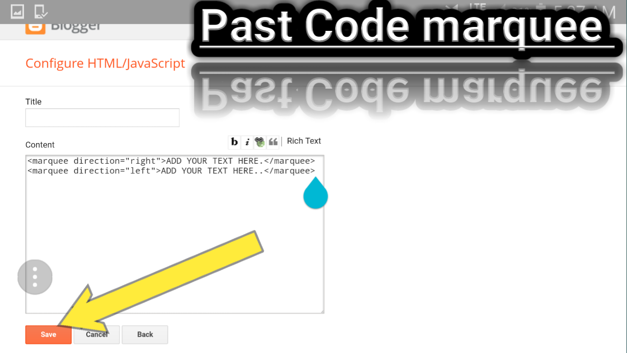 How To Add Marquee Text For Blogger Or Blog Free HTML Code Marquee 2019 how-to-add-marquee-text-for-blogger-or-blog-free-html-code-marquee-2019