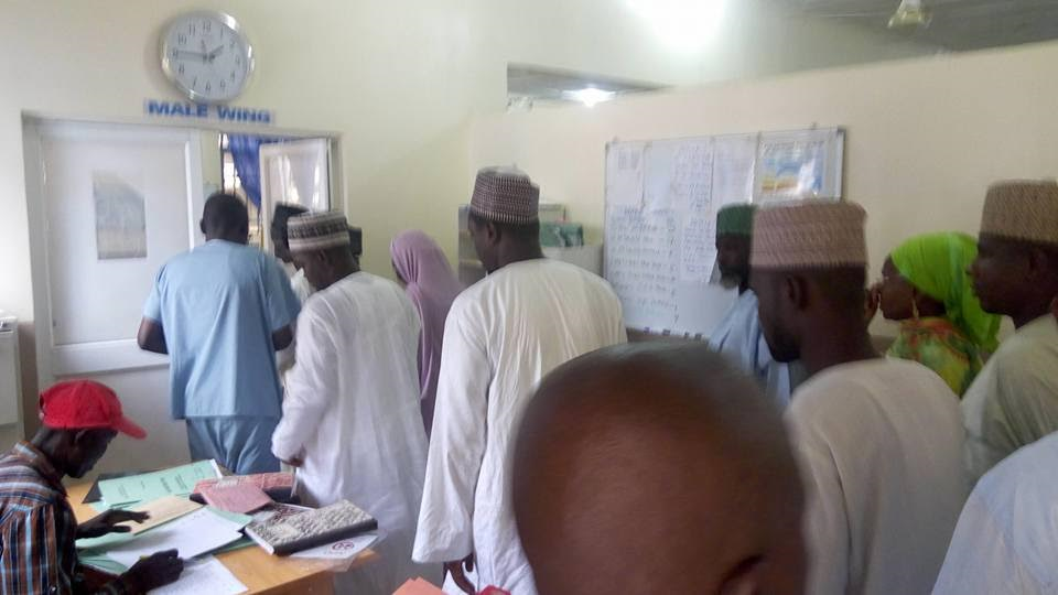 Photos: Jere Local Govt Chairman visits Muna Bomb blast victims at ...