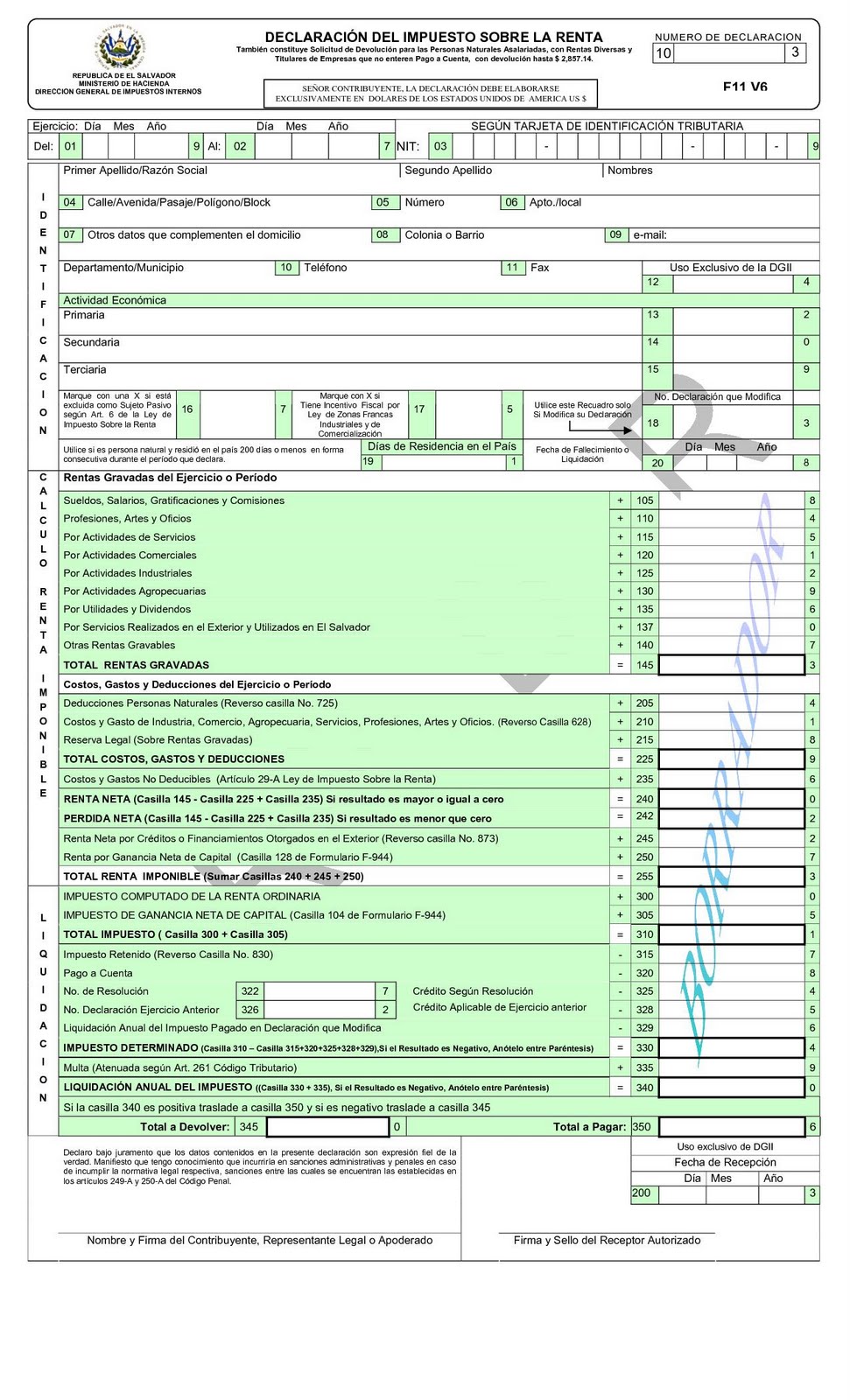 declaracionformalf11: declaracion formal: TEMA: FORMULARIO DE IMPUESTO ...