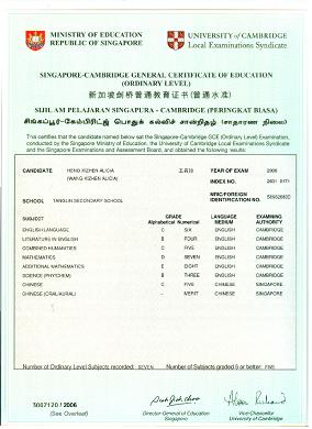 Alicia Heng's E-PortFolio: Certificates