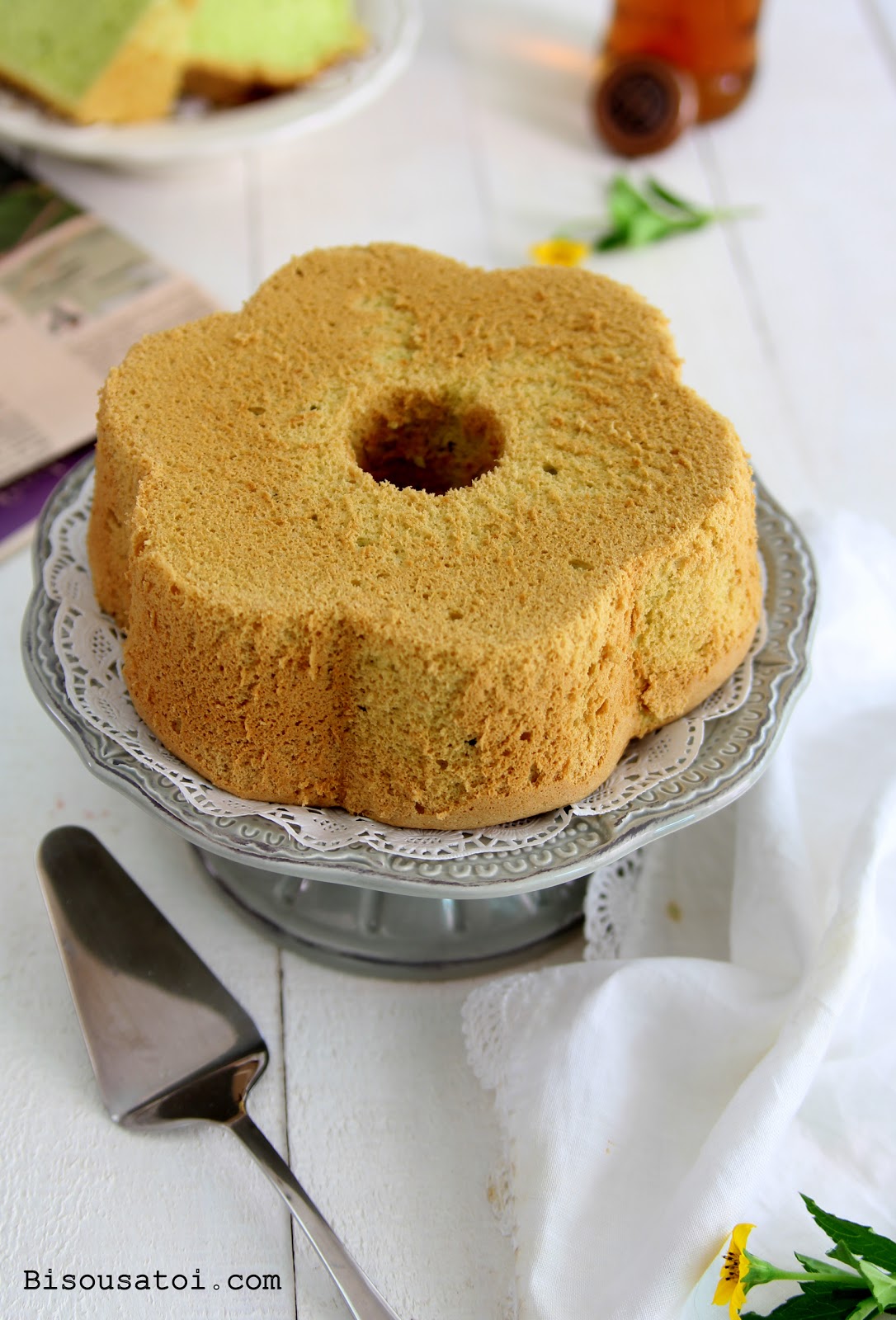 Screwpine (Pandan) Chiffon Cake - Bisous À Toi