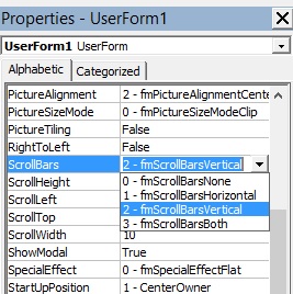 Excel-VBA Solutions: How to Use Scroll Bar in Userform