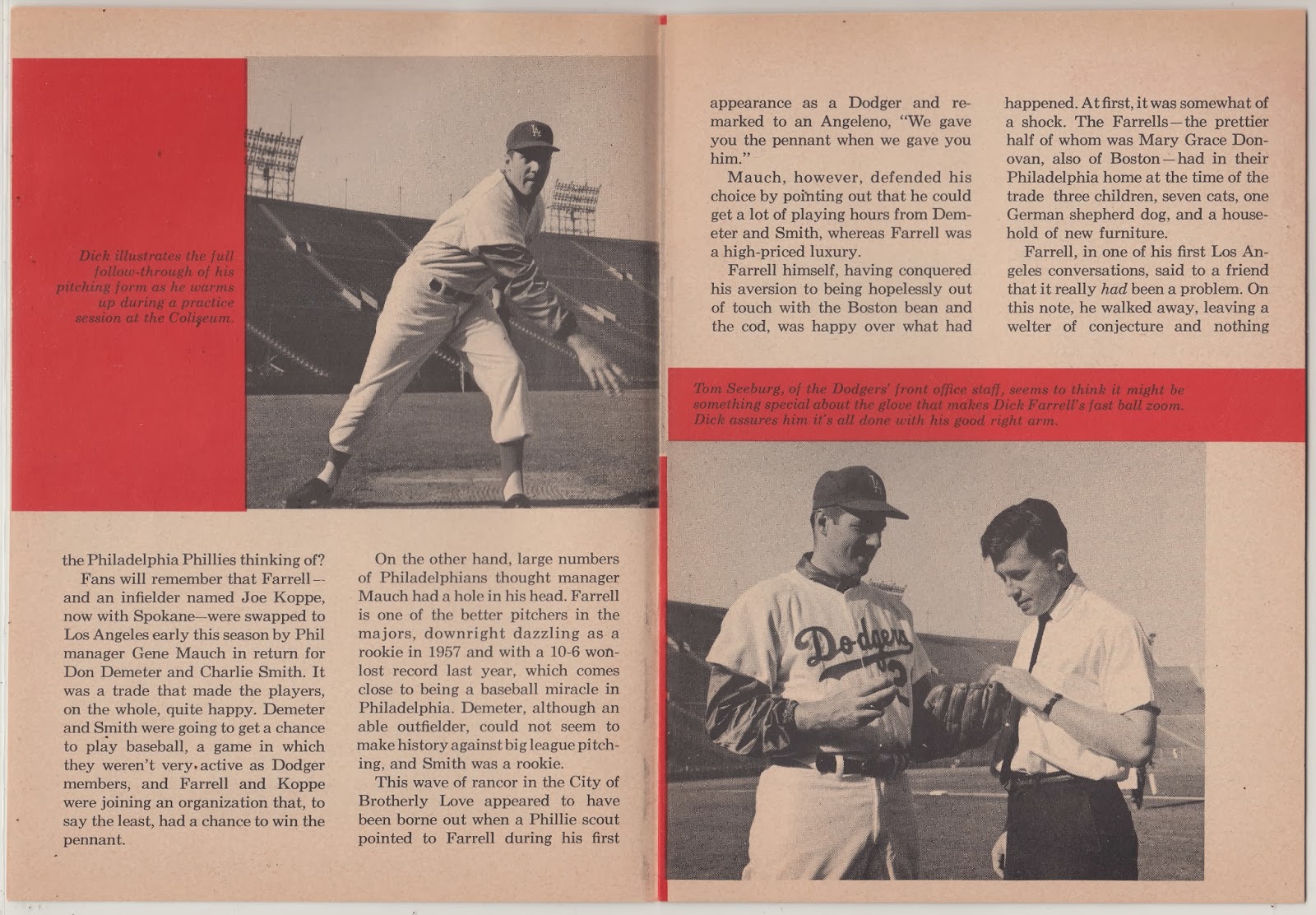 Dodgers Blue Heaven: The Dick "Turk" Farrell 1961 Union Oil Dodger ...