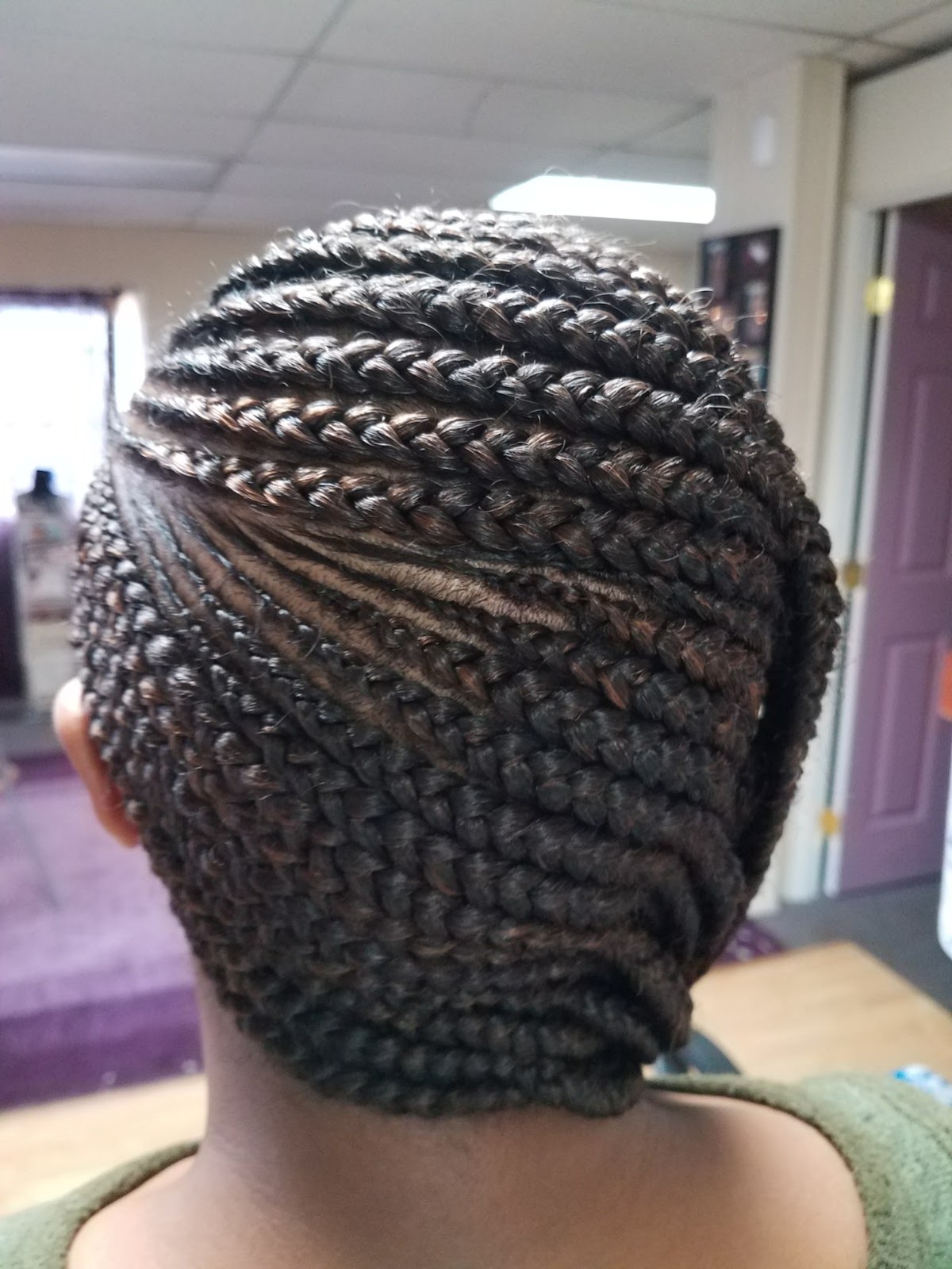 Six Twenty Seven: Side Swept Feeder Cornrows