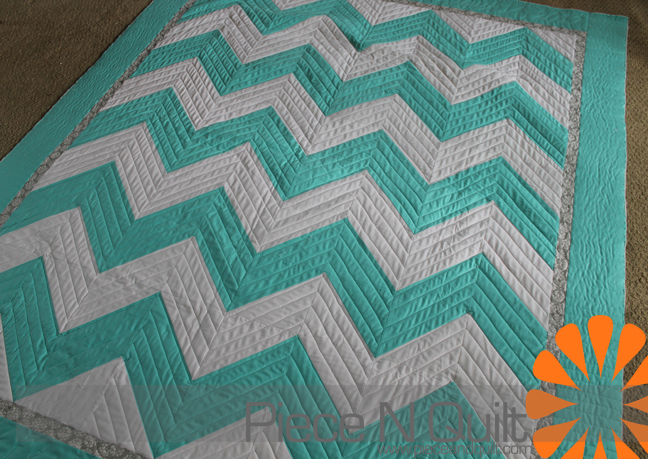 Piece N Quilt: Chevron Wedding Quilt