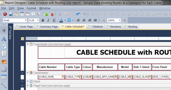 Engineering Intelligence: Cable Schedules