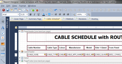Engineering Intelligence: Cable Schedules