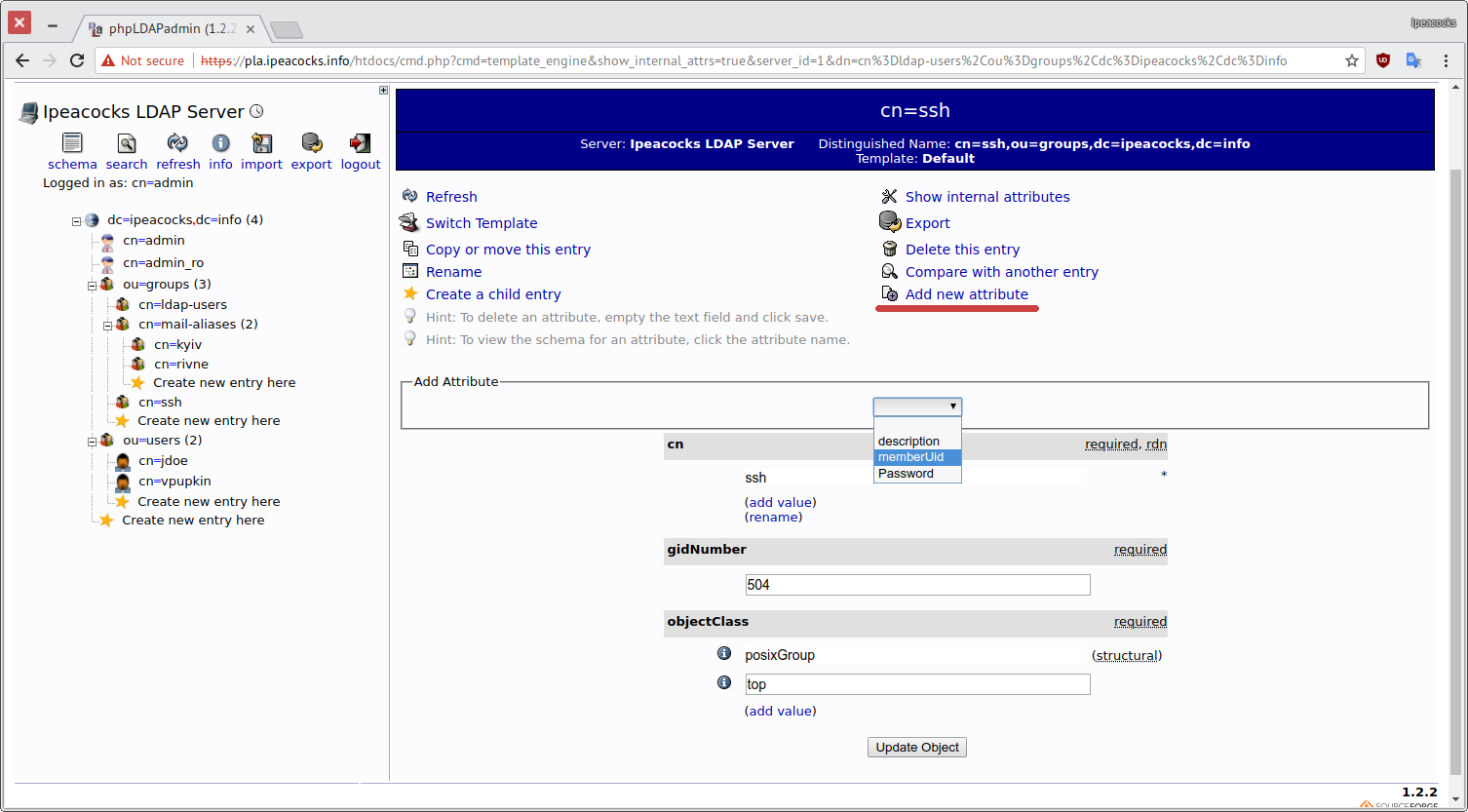 ipeacocks blog: OpenLDAP Server. Part I: Setup And Configuration. phpLDAPadmin