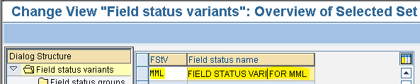 SAP - FICO MODULE LEARNING: Define Field Status Variant and Field Status Group