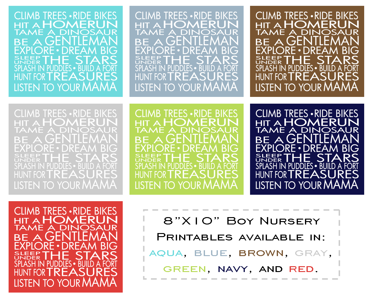 FREE Nursery Art Printables {for boys and girls} - Naturally Creative Mama