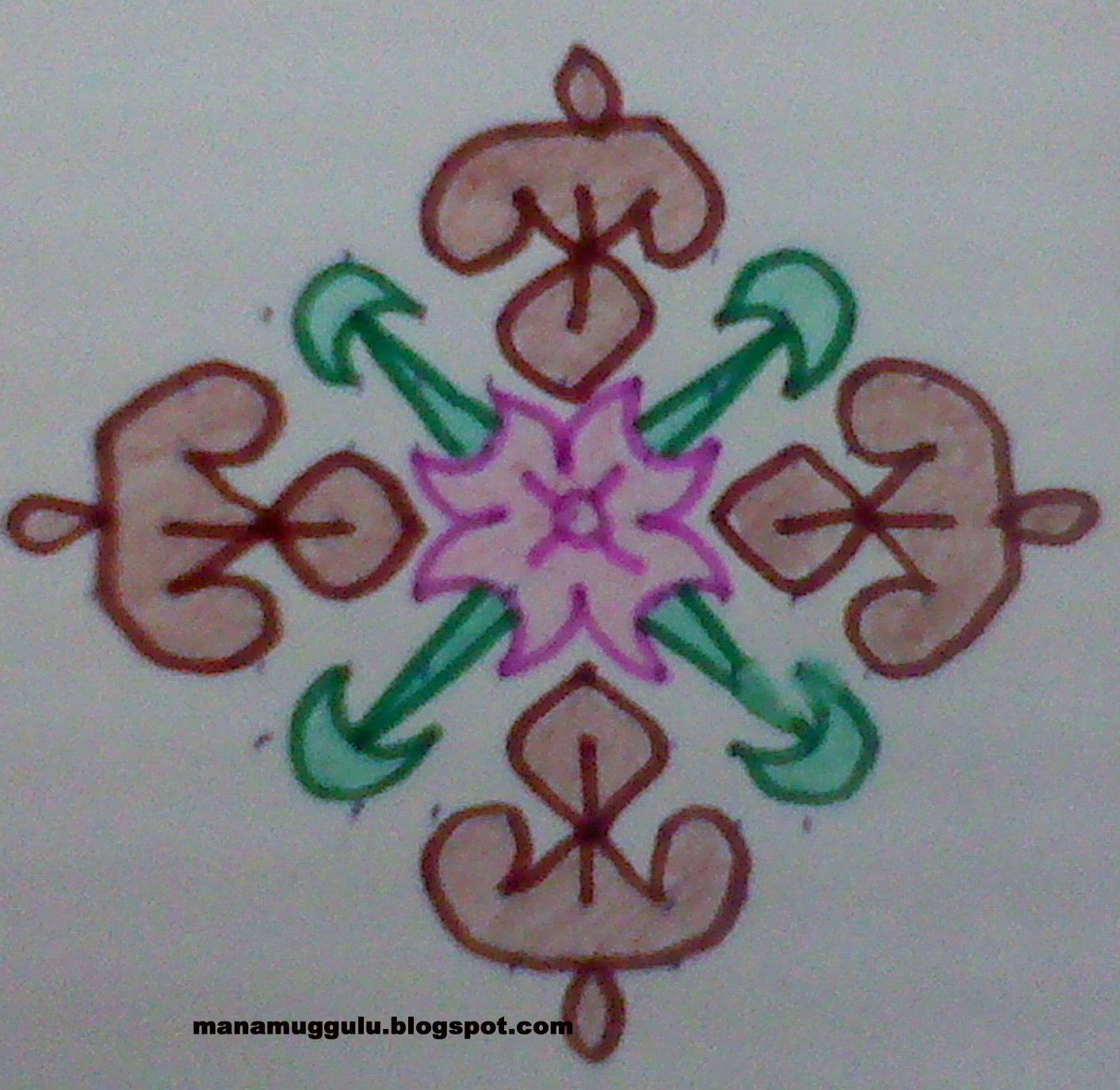 Flower Muggu - MANA MUGGULU